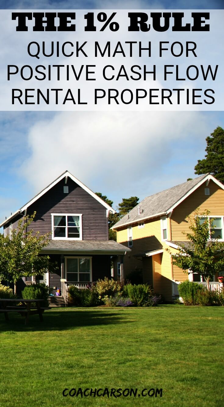 the one percent rule - quick math for positive cash flow rental ...